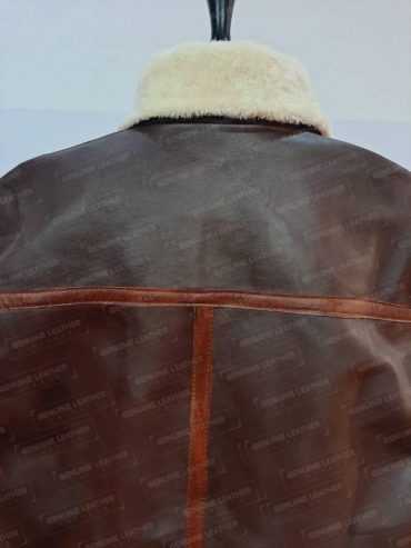 Resident Evil 4 Leon Scott Kennedy Brown Shearling Jacket