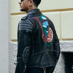 Shop Now G-Eazy Milan Valentino Undercover Black Leather Jacket | GLJ