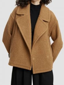 Drop Shoulder Wool Jacket - Genuine Leather Jackets