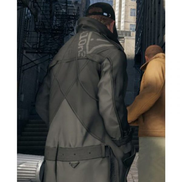 Watch Dogs Alone Black Leather Coat | GLJ