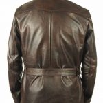 Goldfish Leather Pea Coat - GLJ