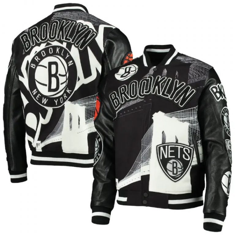 Men’s Pro Brooklyn Nets Black Jacket - GLJ