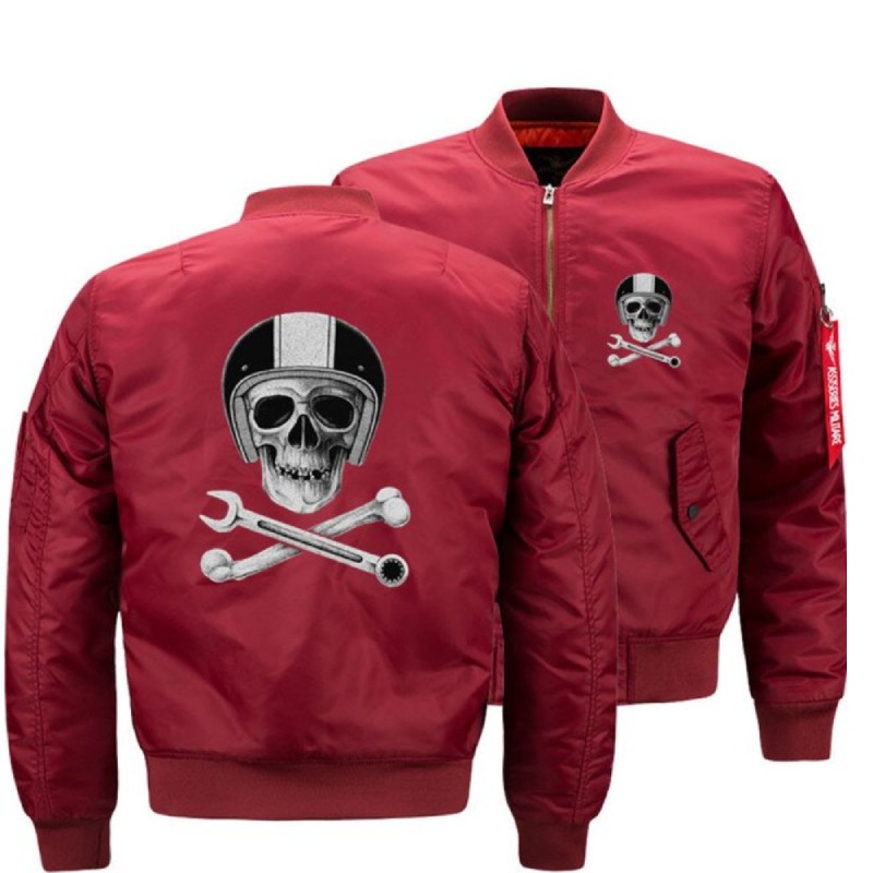Windbreaker Skull Red Jacket - GLJ
