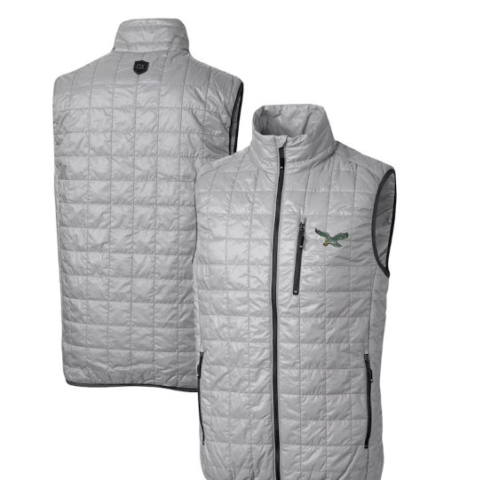 Men’s Philadelphia Eagles Cutter Grey Vest - GLJ